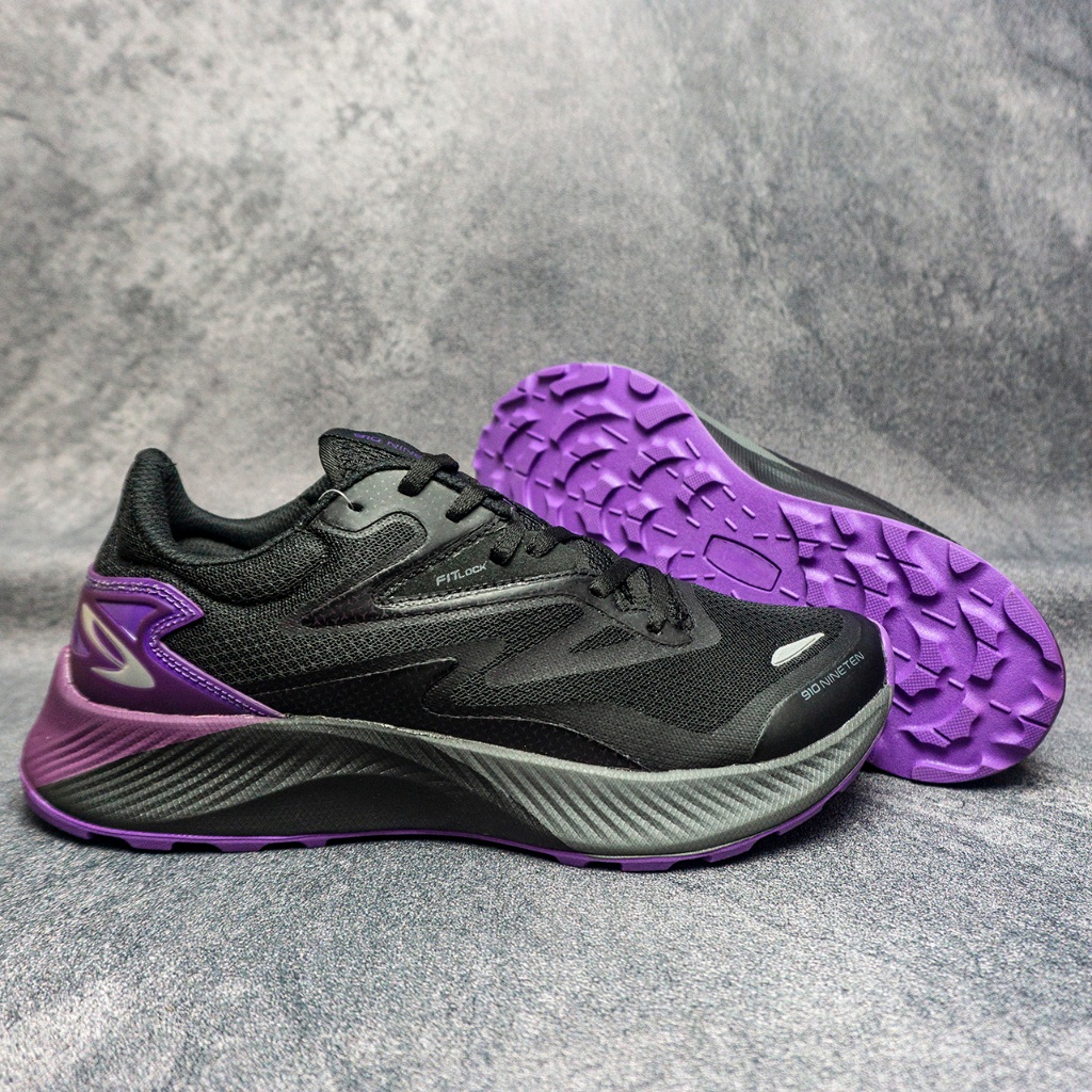 Jual Sepatu Trail Running 910 Nineten Yuza Feral Hitam/Ungu/Abu-abu ...