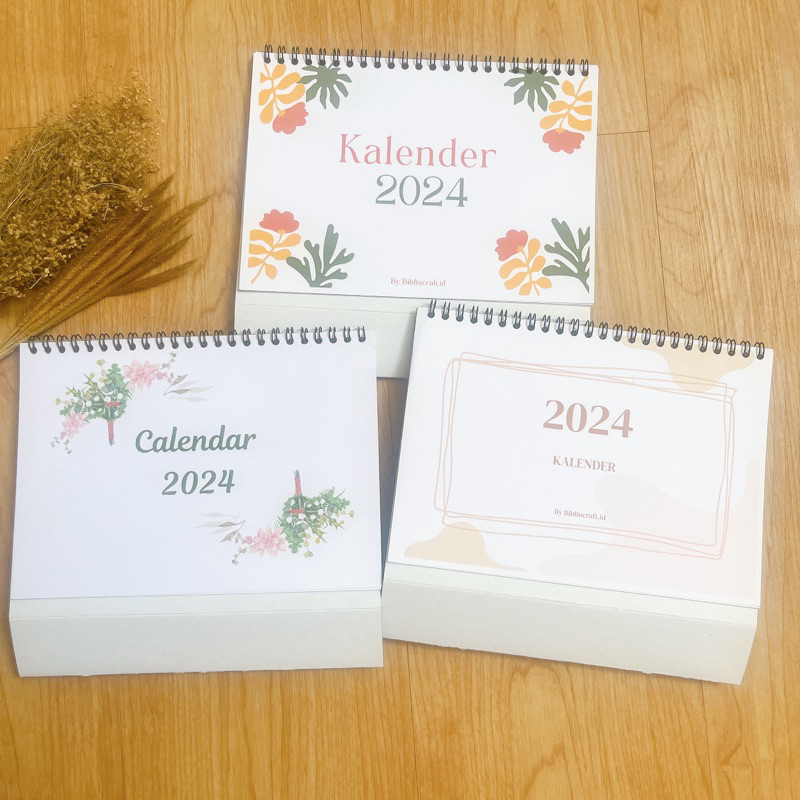Jual Kalender | Calendar Meja Ukuran A5 Aesthetic 2024 & 2025 ...
