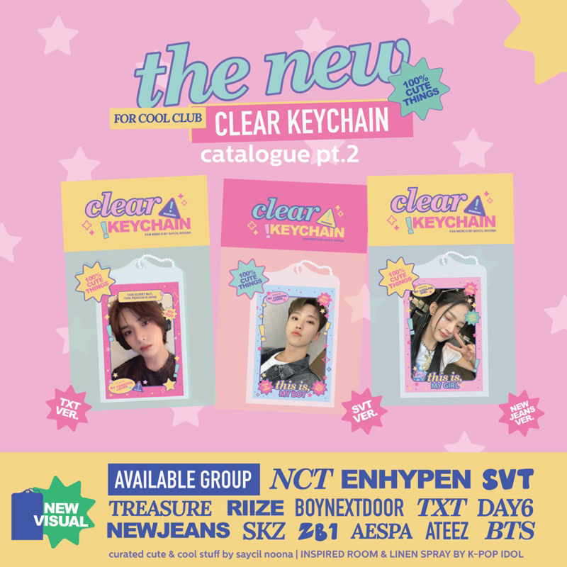 Jual The New Clear Keychain | TXT Seventeen | Shopee Indonesia