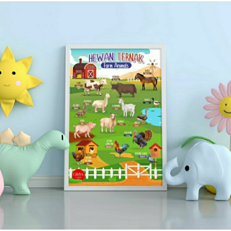 Jual Poster Hewan Ternak AlRasyid Ollshoop Samarinda | Shopee Indonesia