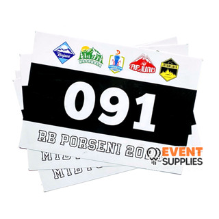 Jual Stiker Nomor Dada Custom BIB Number Color Run Event Lari | Shopee ...