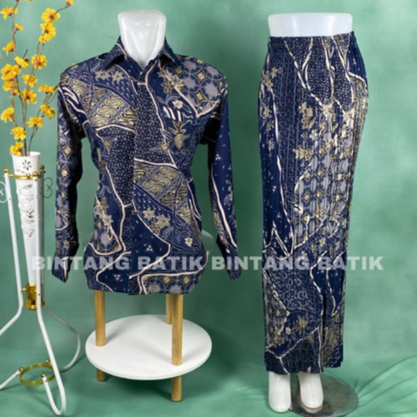 Jual BINTANG BATIK BATIK COUPLE BAJU BATIK COUPLE BATIK SET BATIK ...