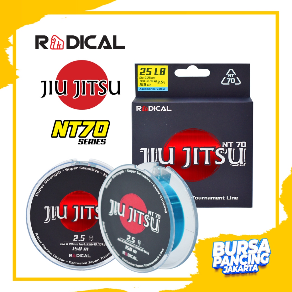 Jual RADICAL Senar Pancing JIU JITSU 150M Tali Pancing Monofilament ...
