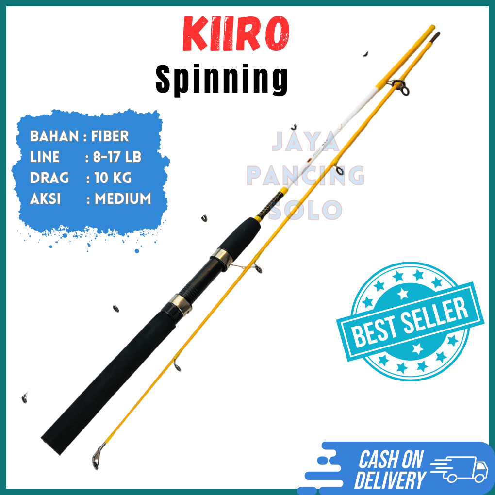 Jual joran pancing spinning ajiro kiiro 120 135 150 165 180 cm | Shopee Indonesia
