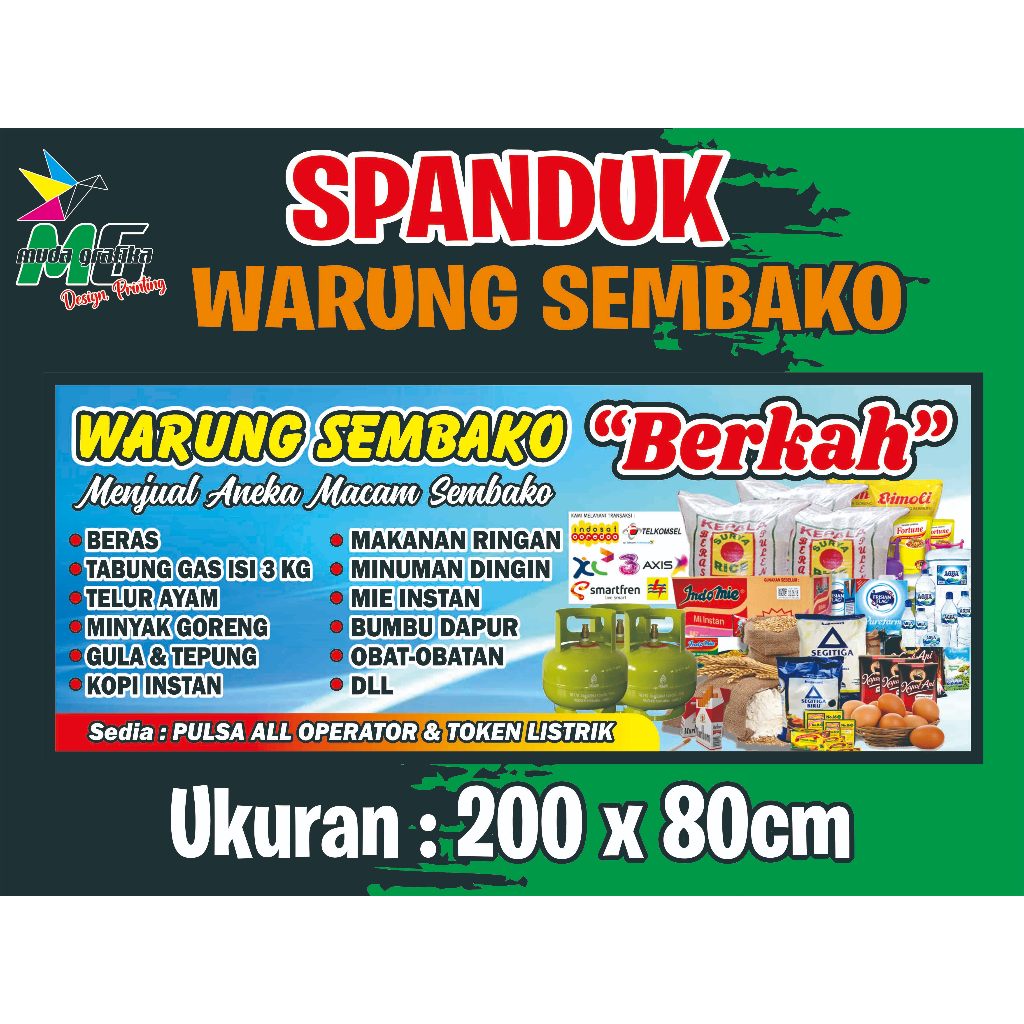 Jual SPANDUK WARUNG SEMBAKO/SPANDUK TOKO | Shopee Indonesia