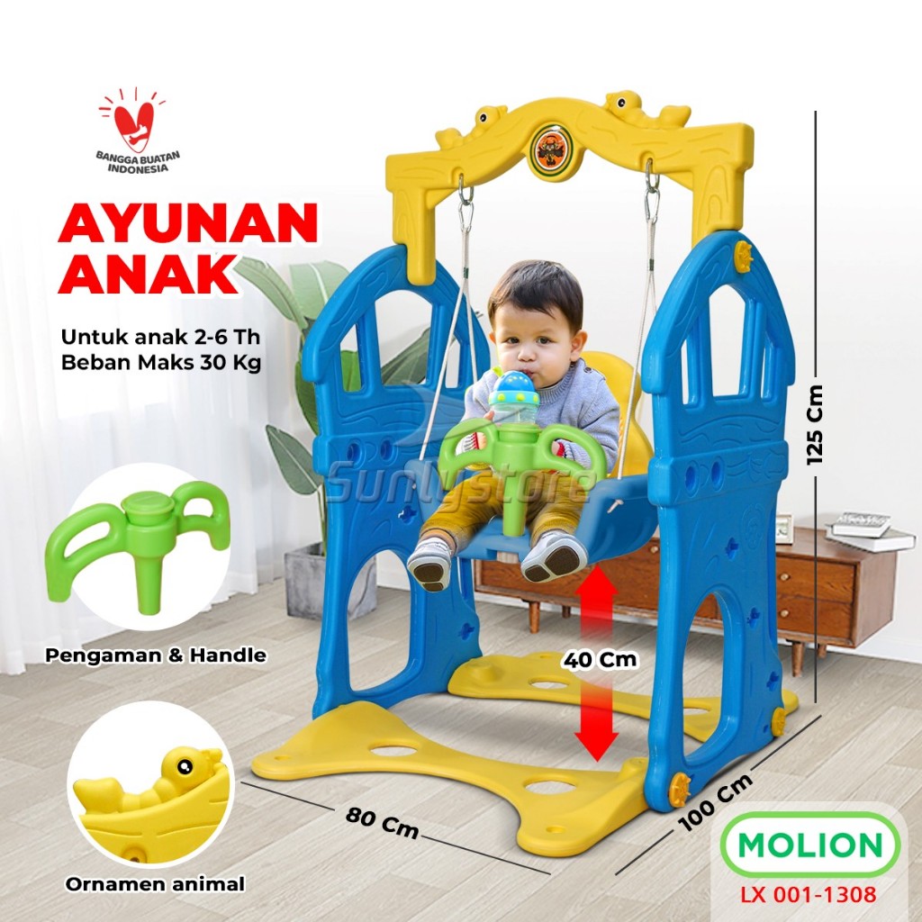 Jual MOLION SNI Mainan Ayunan Anak Swing Playround Bermain Kuda Kudaan ...