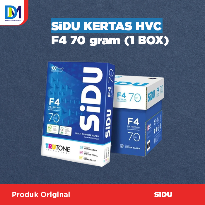 Jual Kertas Hvs Sinar Dunia Sidu F4 70 Gr Gsm 1 Dus 5 Rim Shopee