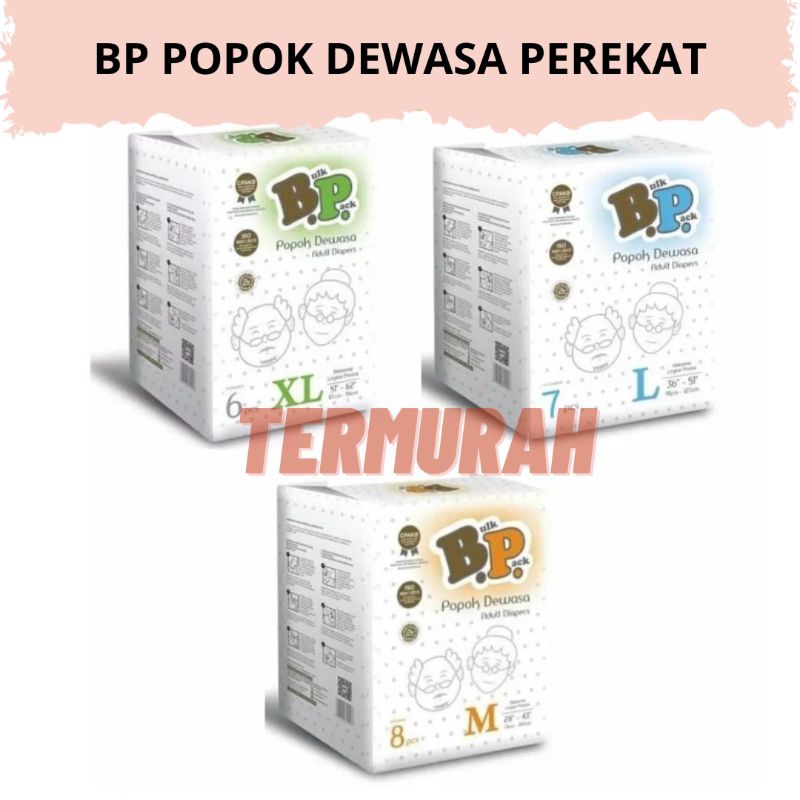 Jual BP Adult Diapers / BP Popok Dewasa Perekat | Shopee Indonesia