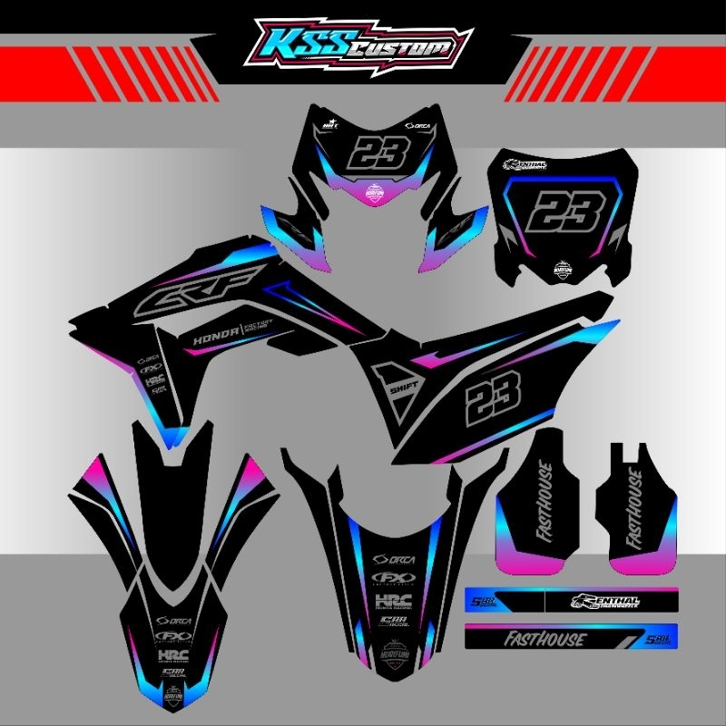 Jual DECAL CRF 150L FULL BODY - DECAL CRF FULL BODY SUPERMOTO - DECAL ...