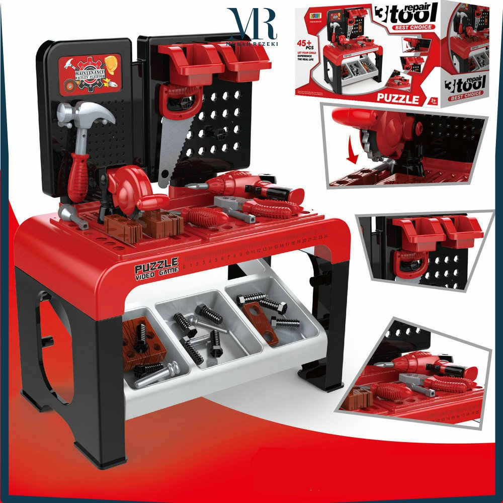 Jual Tools Set Kids Mainan Anak Laki Laki Perkakas Alat Tukang Bangunan ...