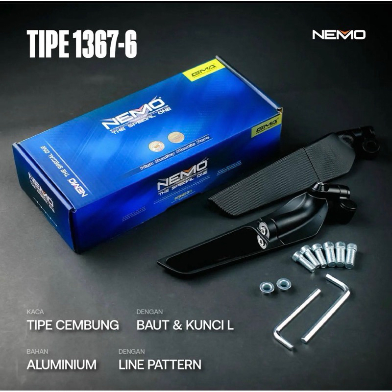 Jual SPION WINGLET NEMO ..TIPE 1367-1367B ORIGINAL NEMO 100%. SPION ...