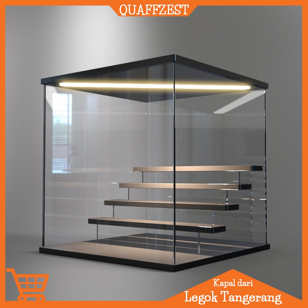 Jual （ID pengiriman cepat）2-5 Susun Akrilik Display Box Dengan Lampu ...