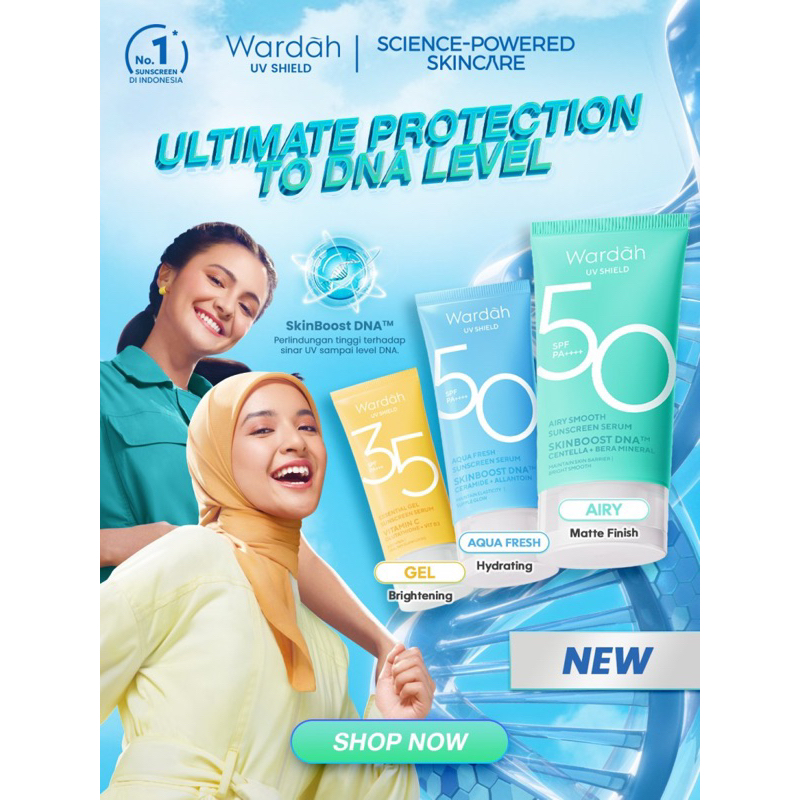 Jual WARDAH UV SHIELD AIRY SMOOTH SUNSCREEN SERUM SPF 50 PA++++ 25 ML ...