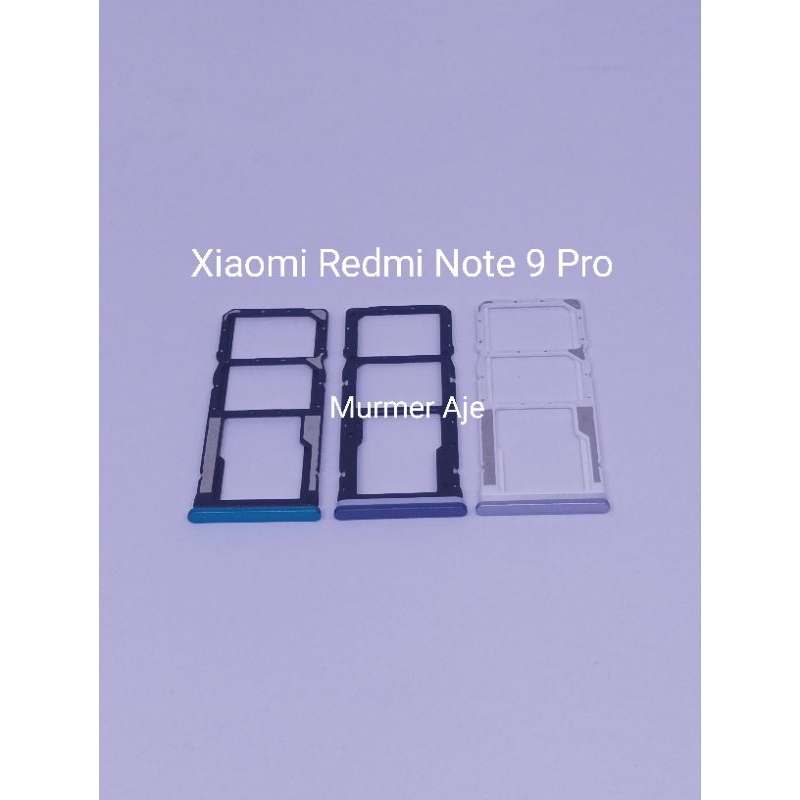 Jual Sim card tray slot tempat kartu Xiaomi redmi note 9 pro 4G oem ...