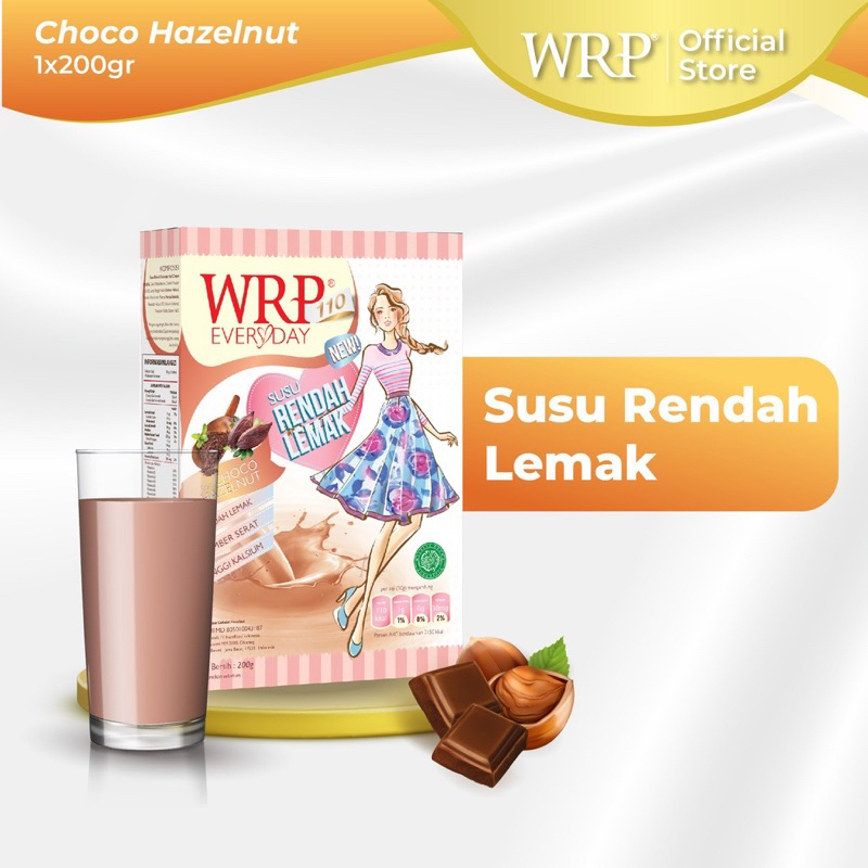 Jual Wrp Everyday Susu Rendah Lemak Chocolate Hazelnut 200 Gr | Shopee ...