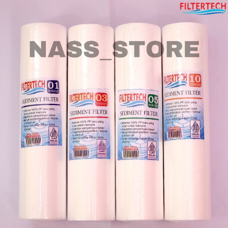Jual Cartridge Filter / Sedimen Filter / 10 Inch 1, 3, 5, 10 Micron ...