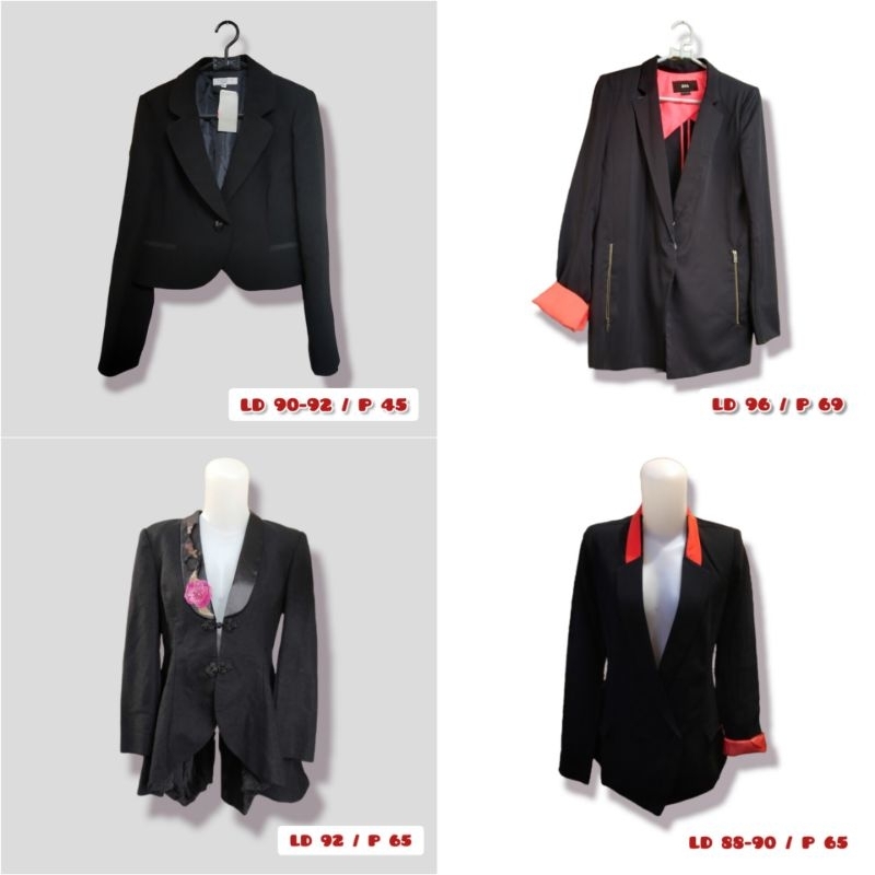 Jual BLAZER HITAM IMPORT | Shopee Indonesia