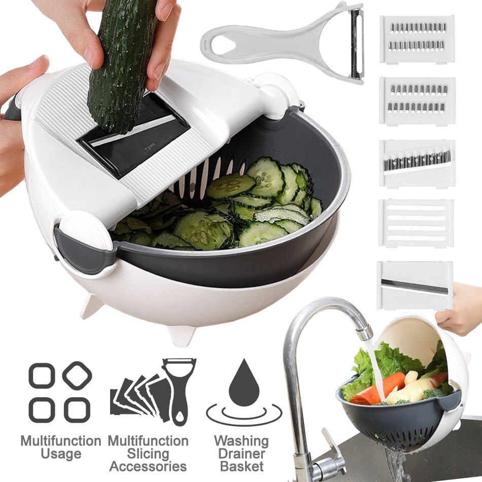 Jual Alat Parut Parutan Serutan Serbaguna Multi Fungsi Vegetable Basket ...