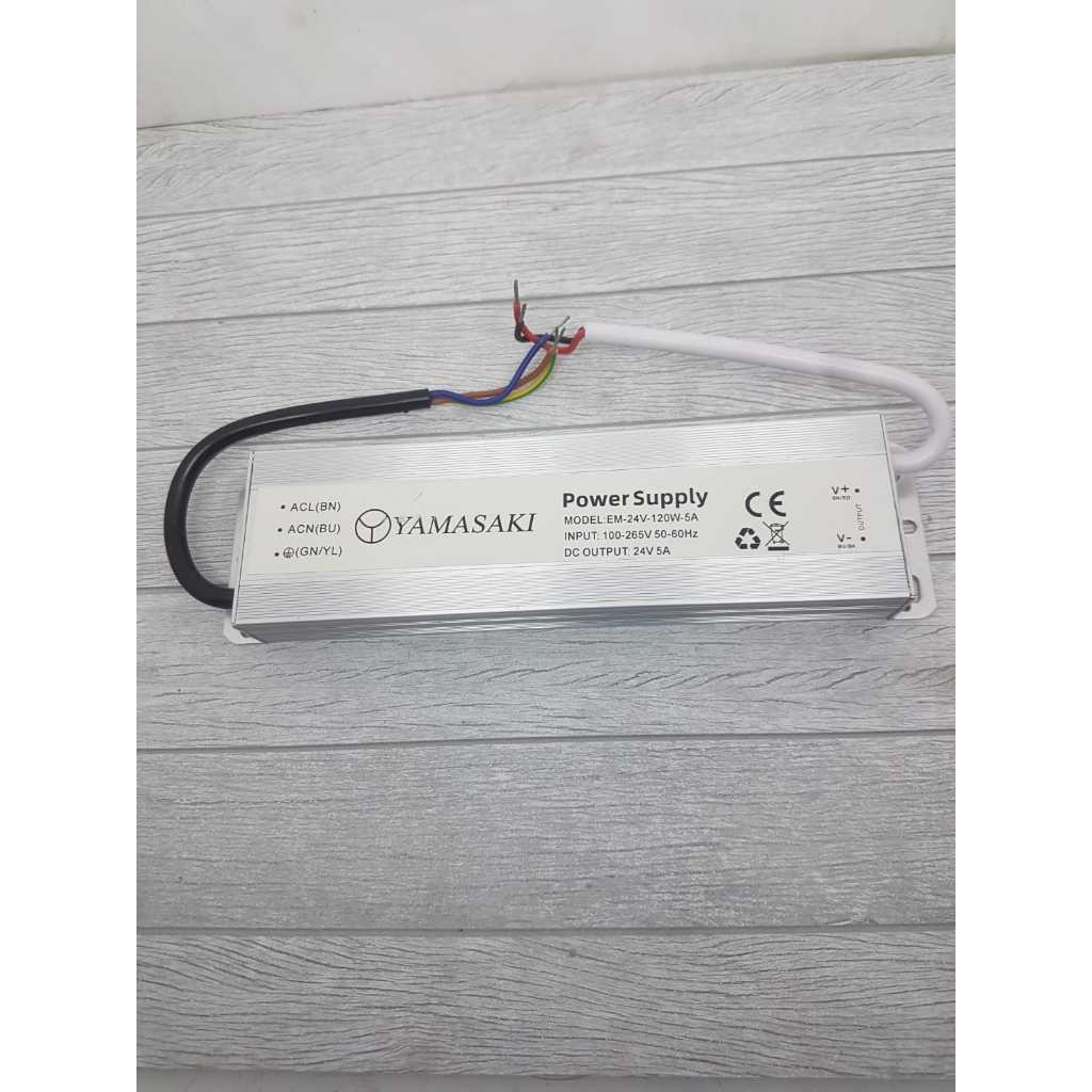 Jual Trafo Power Supply Outdoor Waterproof 24V 120W 5A IP67 FULL POWER ...