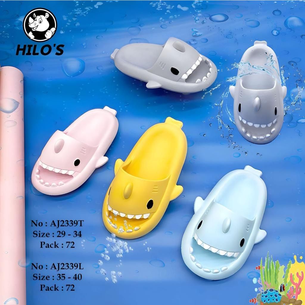 Jual Sandal Hiu Dewasa pria Wanita Shark Model Hiu EVA sandal ikan hiu ...