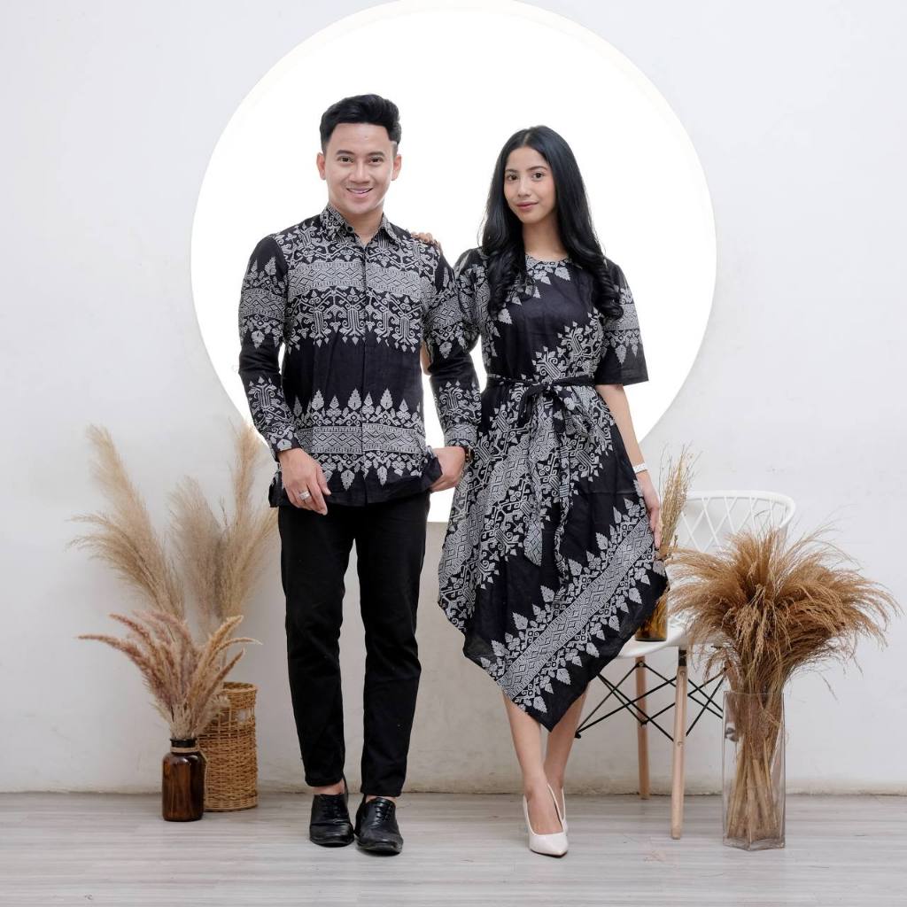Jual KEISHAN.ID - DRESS LANCIP ANJANI PUTIH & KEMEJA couple dress natal ...