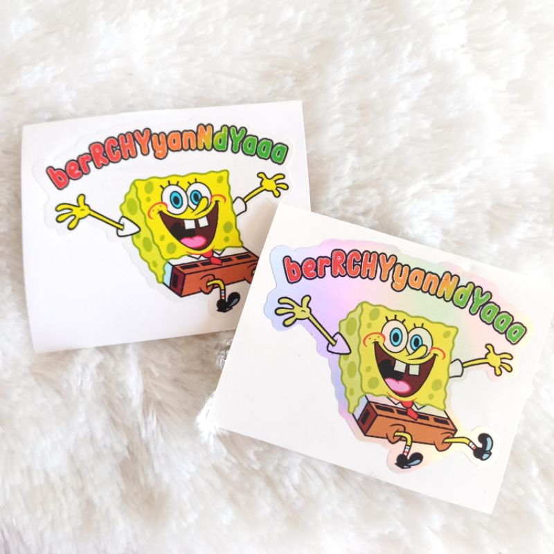 Jual stiker bercandya / sticker bercanda / hologram / murah viral ...