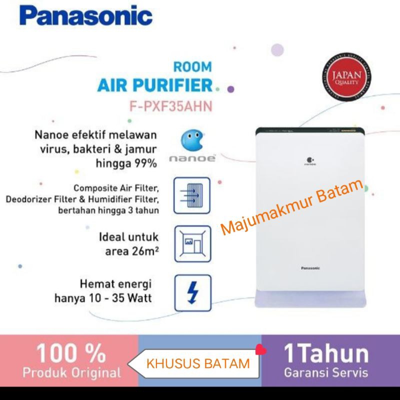 Jual PANASONIC AIR PURIFIER F-PXF35AHN JANGKAUAN 26M2 BARU GARANSI ...