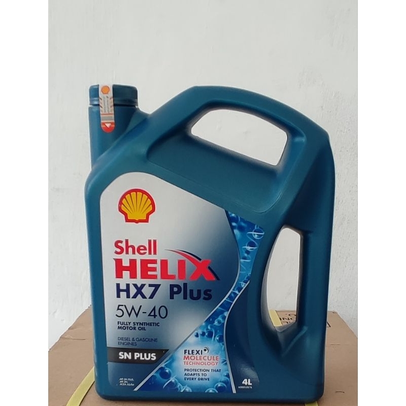 Jual OLI SHELL HELIX HX7 PLUS 5W-40 4 liter (1galon) | Shopee Indonesia