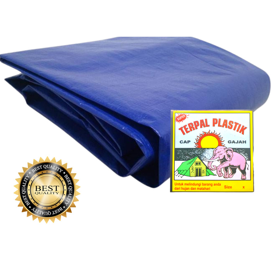 Jual Terpal Plastik Tebal Kuat Tahan Bocor A2 Biru Silver A5 2x3 3x4 ...