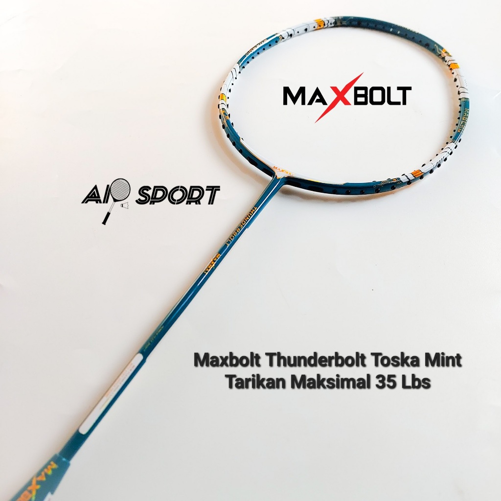 Jual Raket Badminton Maxbolt Original 30-35 Lbs Free Tas Grip Dan Senar ...