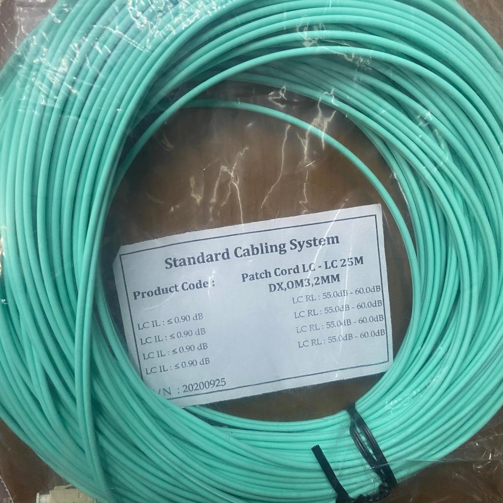 Jual Kabel Fiber Optic LC LC OM3 Duplex 25 Meter - FO 25M 25Meter LCLC ...