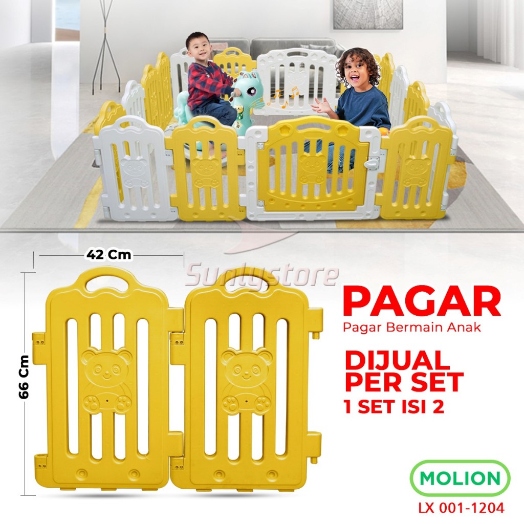 Jual MOLION Pagar Anak Pagar Bayi Pintu Playfence Pengaman Anak Bayi ...