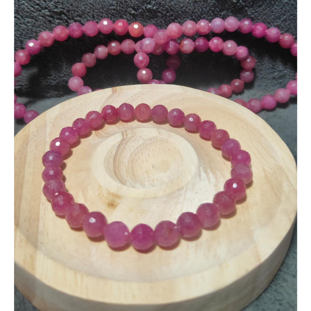 Jual Gelang Ruby faceted 7 mm Top Grade (Warna Asli) | Shopee Indonesia