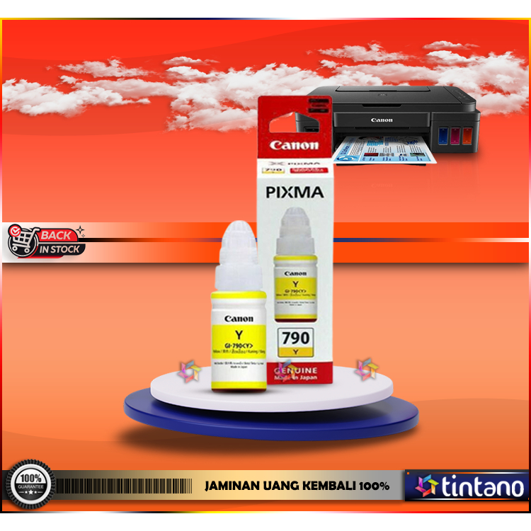 Jual Tinta printer canon pixma 790 YELLOW SERIES G1010 G2010 G1000 ...