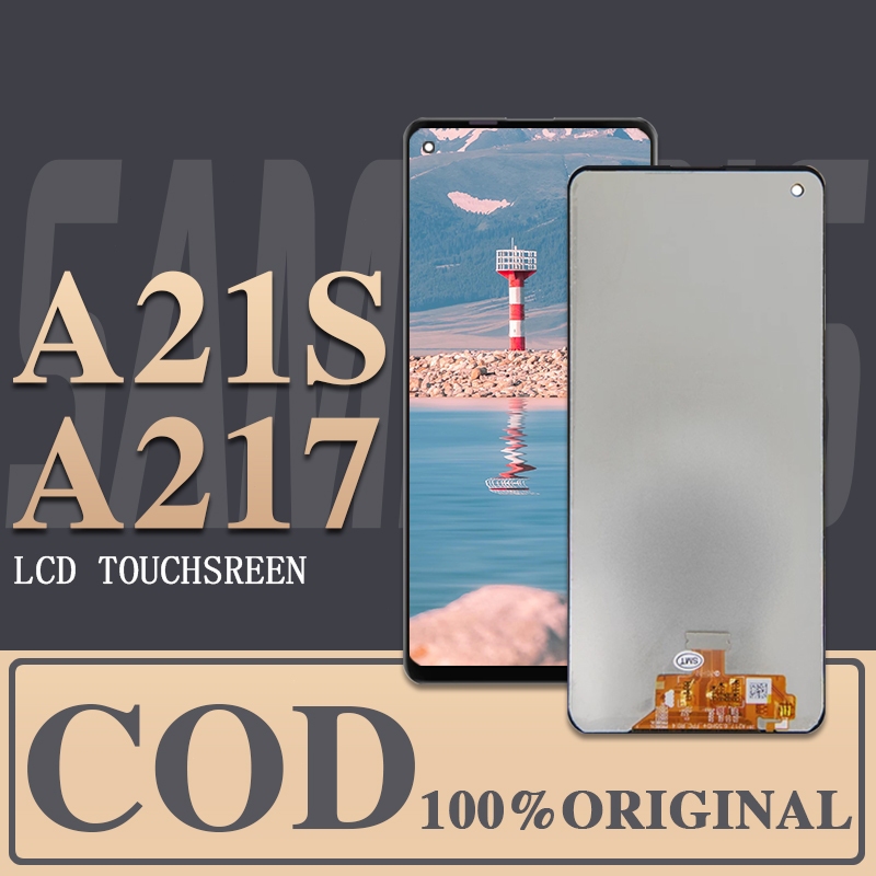 Jual 【ORIGINAL+LEM】LCD for Samsung A21S A217 ORIGINAL 100% FULL SET ...