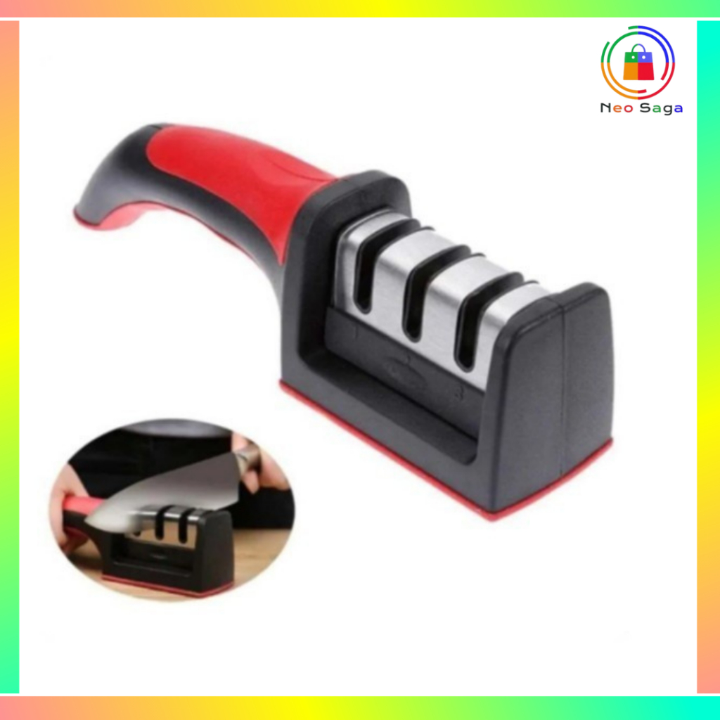 Jual Alat Pengasah Pisau 3 kepala Swift Sharp Knife Sharpener Alat Asah ...
