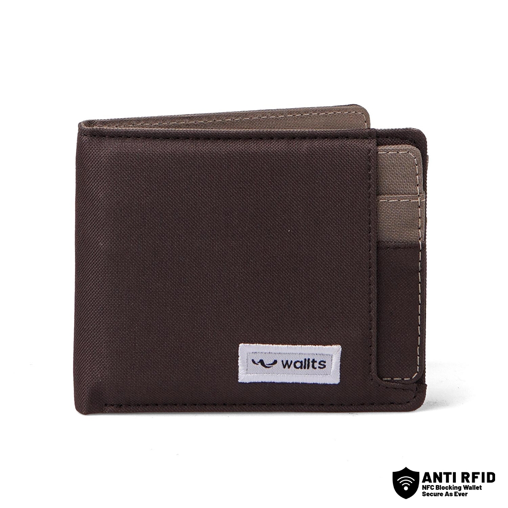 Jual Wallts Aster Brown-Khaki - Dompet Wallet Kartu Pria dan Wanita | Shopee Indonesia