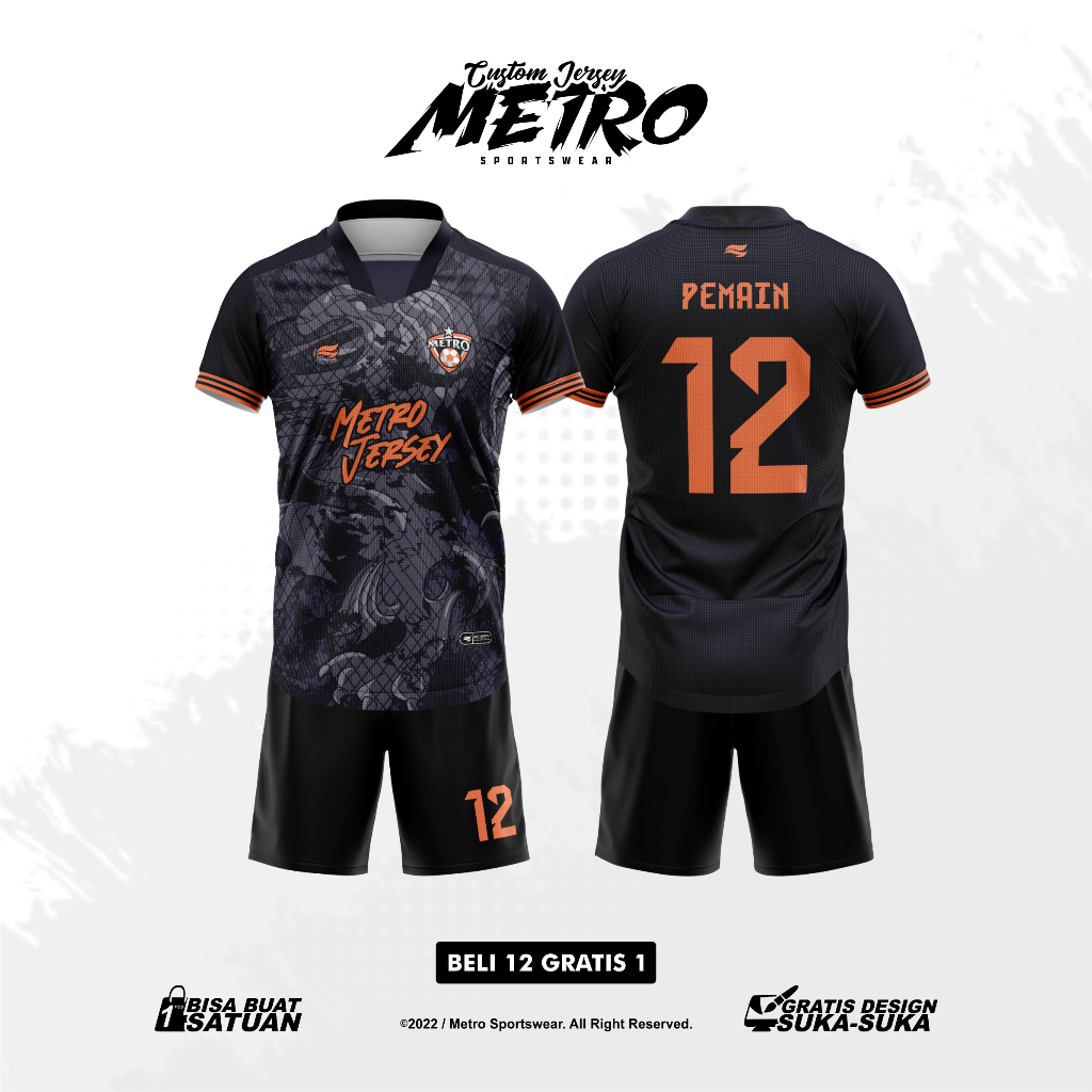 Jual Jersey Futsal Custom Design Full Printing | Shopee Indonesia