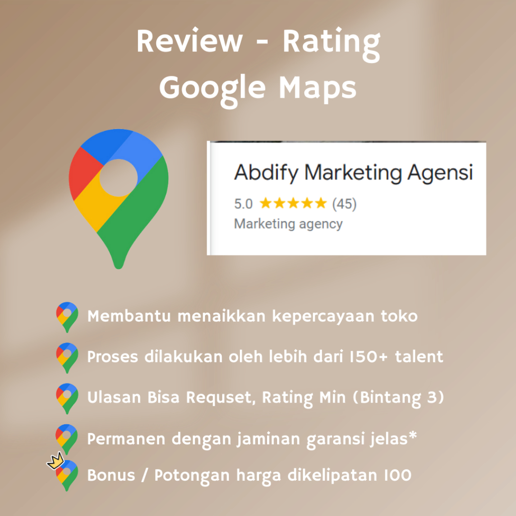 Jual Review/ Rating/ Ulasan Google Maps/ Gmaps Permanen Human Proccess ...