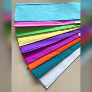 Jual ( 25 PCS ) Kertas Krep / Crepe Paper 1 Pack isi 25 pcs / Kertas ...
