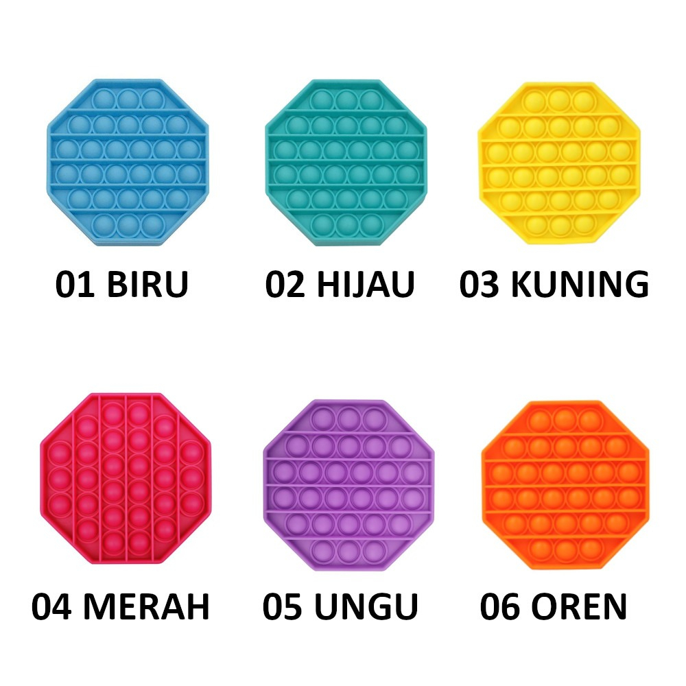 Jual Mainan Anak Pop It Pelangi Shape Fidget Push / Mainan Bubble Toys ...