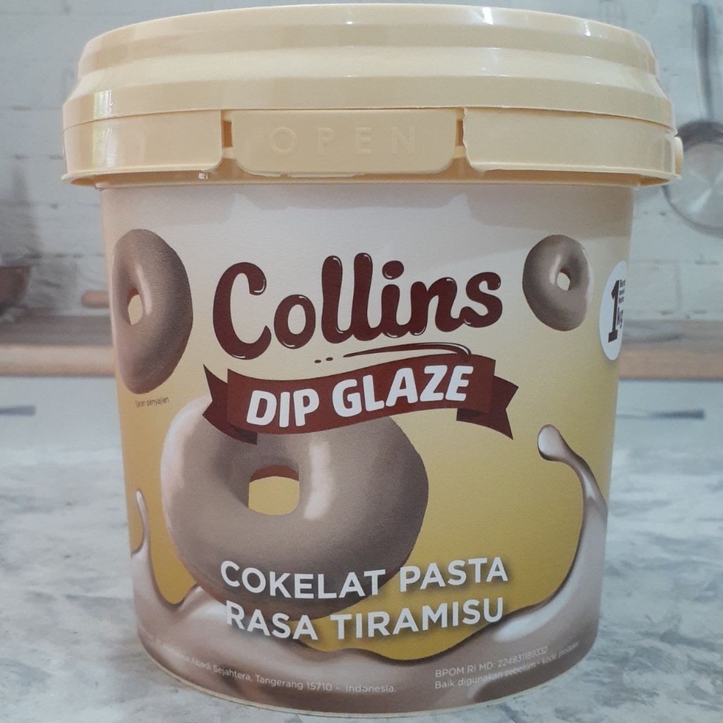 Jual Collins Dip Glaze Tiramisu 1 Kg / Topping Pasta Rasa Tiramisu ...