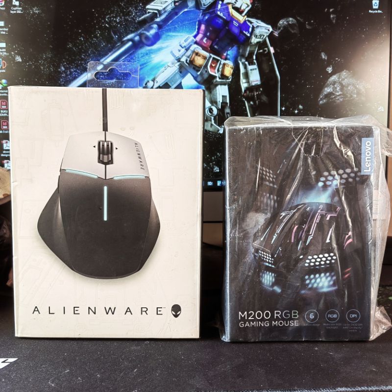 Jual Paketan Mouse Gaming RGB Alienware AW558 & Lenovo M200 Murah ...
