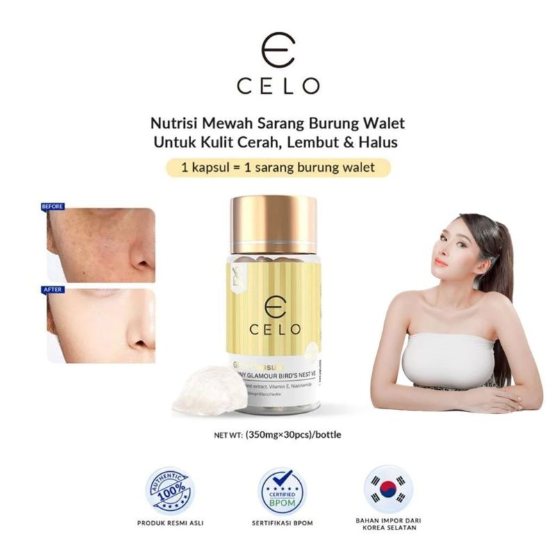 Jual CELO SHINY GLAMOUR BIRD'S NEST VE GLOW CAPSULE CREAM | Shopee ...