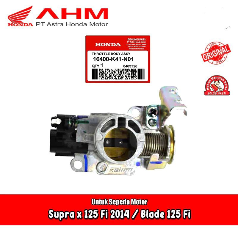 Jual 16410 k41 n01 body set throttle body sensor tps supra x 125 fi ori ...