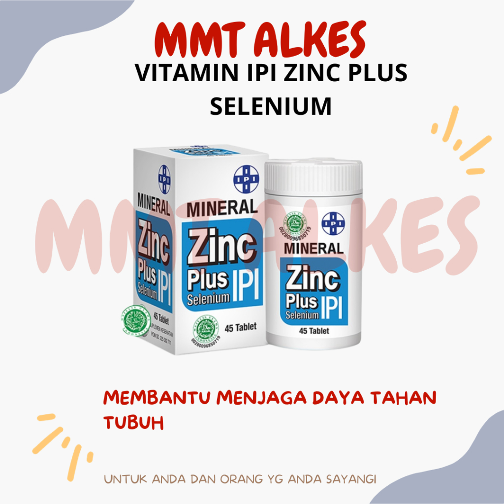 Jual Vitamin IPI Zinc Plus Mineral Selenium isi 45 Tablet | Shopee ...