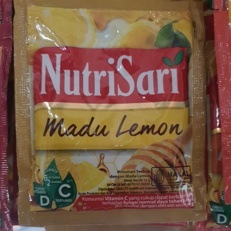 Jual Nutrisari Madu Lemon 1renceng (10pcs) | Shopee Indonesia