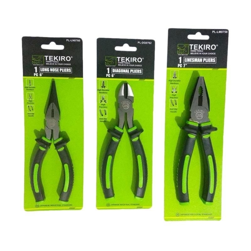 Jual Tekiro Paket Tang Set Tang Kombinasi 7 Inch Tang Lancip 6 Inch ...
