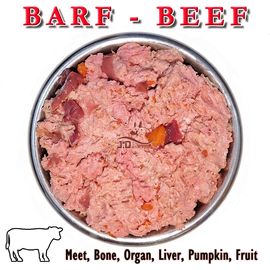Jual Beef / Daging Sapi BARF Raw Food makanan anjing jadi 500gr ...