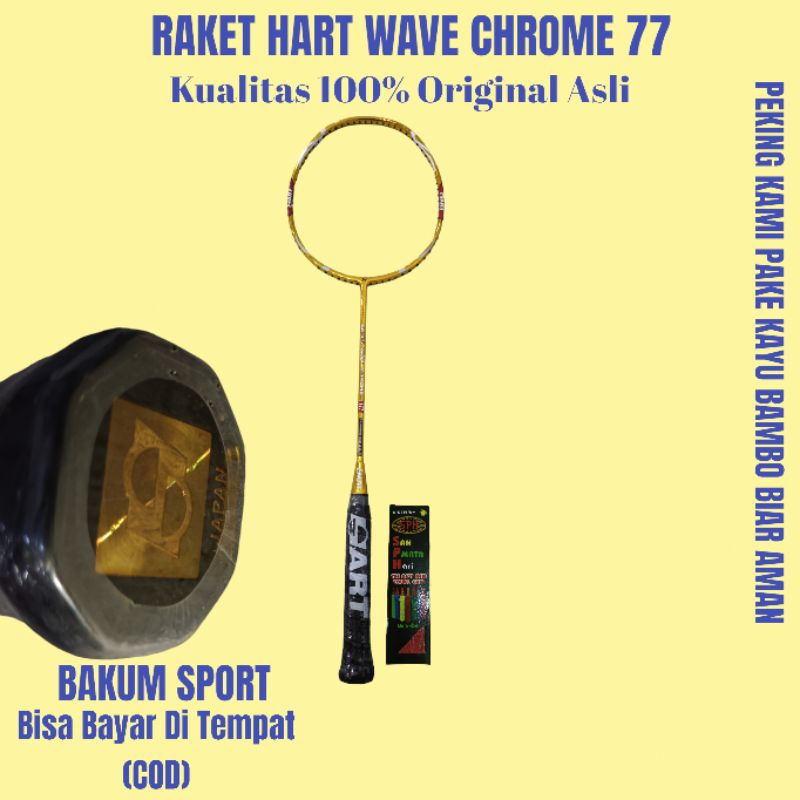 Jual Raket hart wave chrome 55/66/77 Kualitas 100%Original asli Bisa ...